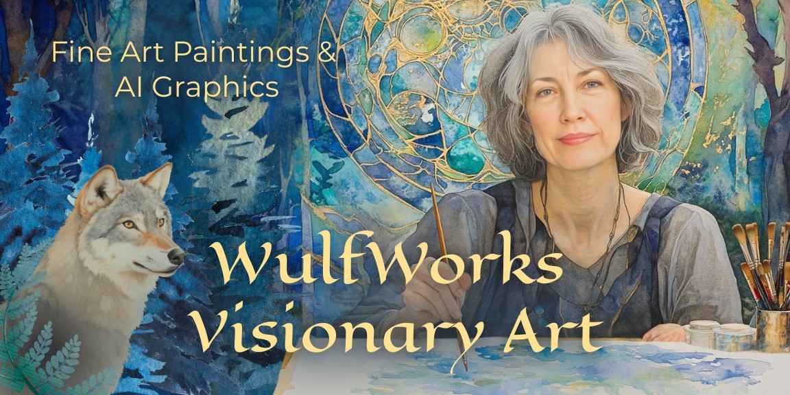 WulfWorks Visionary Art - Inspirational, Wolves, Faery, Goddess